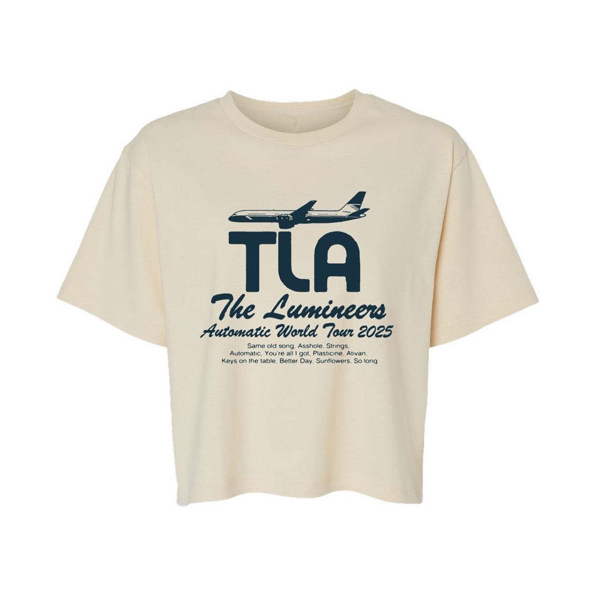 The Lumineers - Automatic Tour Ladies Crop Tee – The Lumineers Shop